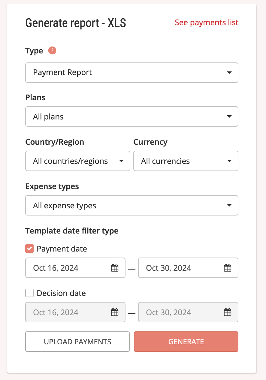 What is a payment report and how can I generate it? – Espresa
